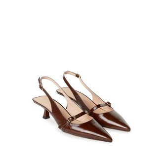Saison 1865 Slingback en cuir Charlotte