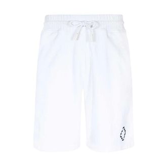 Marcelo Burlon Organische Baumwoll-Bermuda-Shorts - - Shorts - Herren - Wei&szlig; - L