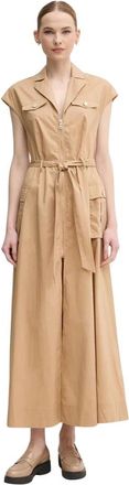 Gaud&igrave; Robe longue ceintur&eacute;e - Femme - Robes - Beige - Taille: 38 FR