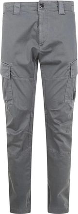 C.P. Company C.p. Company, Homme, Pantalons, Gris, Taille: S Pantalon Cargo Ergonomique en Sateen Stretch