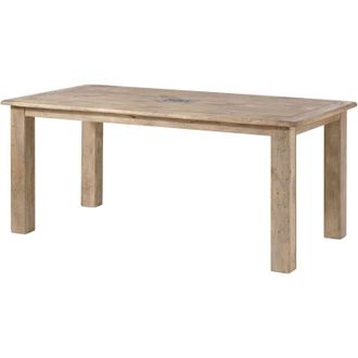 Massivmoebel24 Esstisch Mango 200x100x76 beige lackiert railway