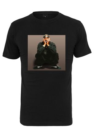 Mister Tee Herren T-Shirt Tupac Sitting Pose Tee, Black, XL