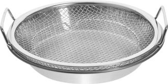Aboofan Alipis Plateau De Service Acier Inoxydable Avec Passoire Fine Pour Friture Égouttoir Drainant Pour Barbecue Et Snacks Plateau Polyvalent Pour Fruits E