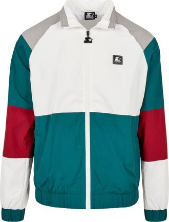 Starter Black Label Herren Starter Color Block Retro Jacket Retro grn/wht/Brick rd/Gry, XXL