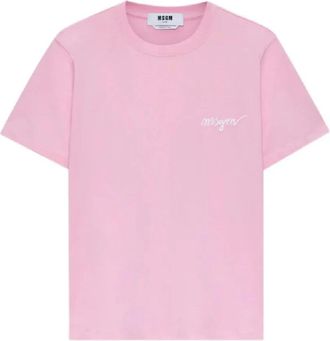 Msgm Msgm, Femme, Tops, Rose, Taille: 38 FR T-Shirt 4041Mdm540267002