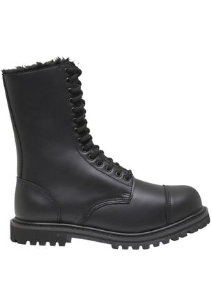 Brandit Plateau Phantom Fur Liner 14 Eyelet Boots, black, Größe UK9/EU43