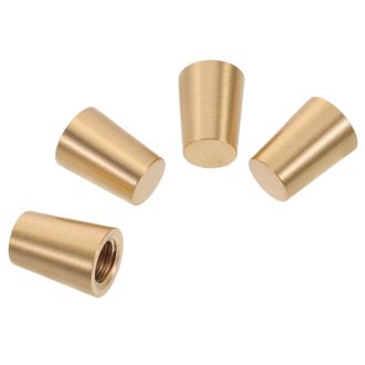 Hemobllo Zerodeko Schneidebrett F&uuml;&szlig;e aus Messing 4 St&uuml;ck Konische Halterungen 20mm Robuste M&ouml;belbeine f&uuml;r K&uuml;chenutensilien und Kreative Handwerksprojekte