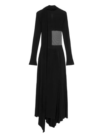 Blumarine mesh-insert dress - Noir