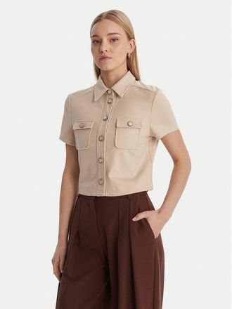 Guess Hemd W6RH83 KCMU2 Beige Regular Fit