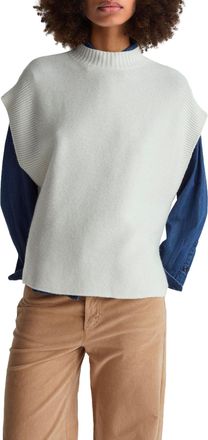 Benetton Damen Maglia G/C S/M 1244d10ef Herren Weste, Wei&szlig;, S