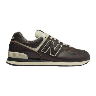 New Balance Homme, Chaussures, Noir, Taille: 42 EU Chaussure en Cuir Semelle en Caoutchouc