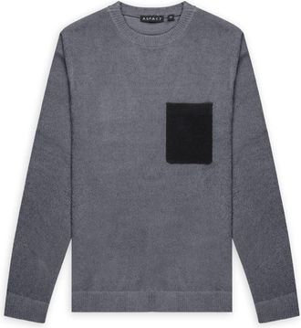 Aspact Elio Pullover - - Knitwear - Herren - Grau - L