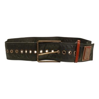 Dolce & Gabbana Homme, Accessoires, Noir, Taille: 90 CM Calf Leather Belt