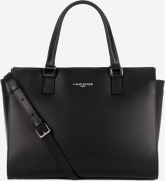 Lancaster Shopper Lancaster Sac cabas main Zippe L Smooth Noir