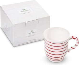 Gmundner Keramik Schokotasse Füllmenge : 0.3 Liter Rotgeflammt Geschirr, handgemacht in Österreich