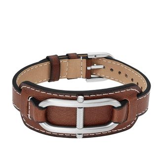 Fossil Armband F&uuml;r M&auml;nner Heritage, L&auml;nge: 273mm, Breite: 30.5mm Silber Edelstahlarmband, JF04398040