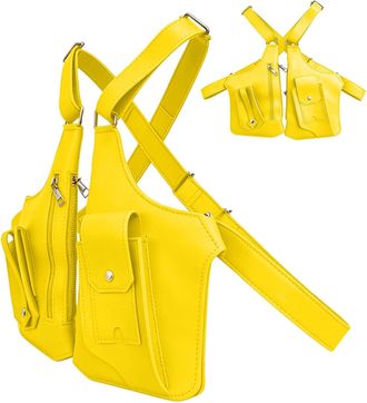 Generic Doppelschulter Achseltasche | Diebstahlsichere Umh&auml;ngetasche - Achselgurt F&uuml;r Sport Und Outdoor Aktivit&auml;ten,F&uuml;r Reisen Arbeit Pass Schule Geld Joggen 