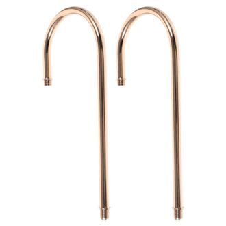 Amosfun 2 St&uuml;ck Gebogene Lampenstange M10 Gewinderohr Selbstgemacht Lampenzubeh&ouml;r F&uuml;r Wandlampen Und Kronleuchter Kompakte Rohrverl&auml;ngerung F&uuml;r Flurbeleuchtun