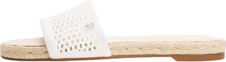 Tommy Hilfiger Damen Sandalen Knit Mesh Espadrille mit Mesh, Weiß (Ecru), 39