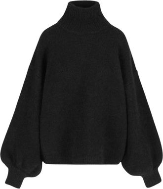 Mr. Mittens Femme, Pulls, Noir, Taille: 40/42 FR Naomi Mock Neck