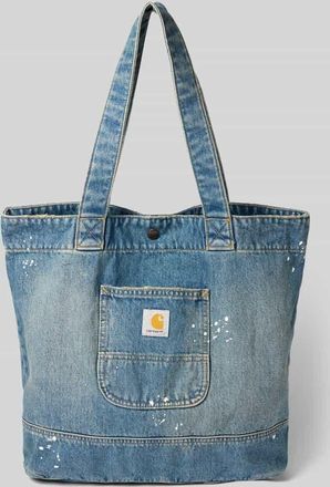 Carhartt Work in Progress Tote Bag aus reiner Baumwolle in Denim-Optik