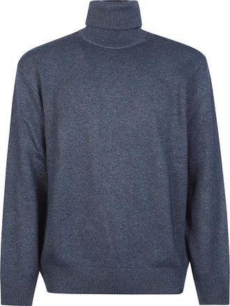 Paul & Shark Homme, Pulls, Bleu, Taille: 2XL Cashmere Turtleneck