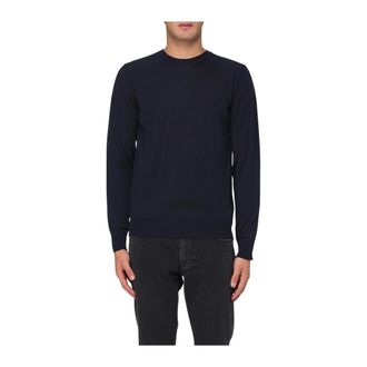 Emporio Armani Rundhals-Strickware - - Knitwear - Herren - Blau - 2XL