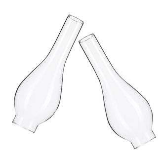 Cabilock 2stücke Ersatz-glaslampenschirme Transparent Für Öl Und Petroleumlampen Vintage-Stil Passend Für Kleine Öllampen Zubehör Für Petroleumlampen