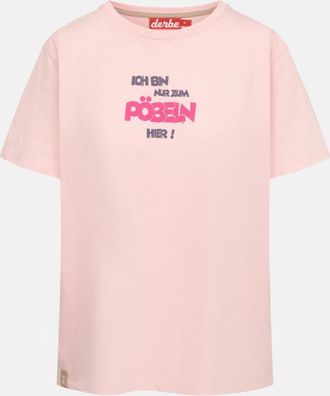 Derbe Derbe T-Shirt P&ouml;beln Damen Rosa GOTS Organic