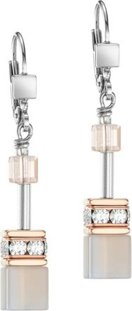 Coeur de Lion Ohrringe - GeoCUBE Iconic Precious Ohrringe - Gr. unisize - in Orange - f&uuml;r Damen