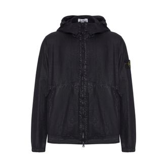 Stone Island Homme, Vestes, Noir, Taille: M 4100053 Hooded Jacket