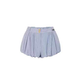 Elisabetta Franchi Femme, Shorts, Bleu, Taille: 40 FR Short ray&eacute; en taffetas de nylon