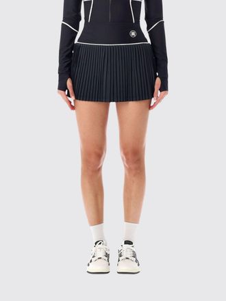 Amiri Plissierter Minirock aus technischem Stoff mit hoher Taille und Monogramm