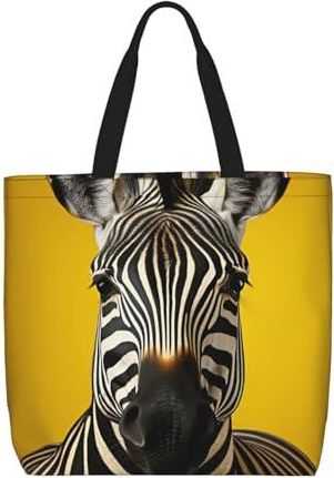 Generic Motif Z&egrave;bre Sac A Main Femme D&eacute;contract&eacute; Tote Bag L&eacute;ger Sac A Main Femmes Pour Gym Quotidienne Voyage