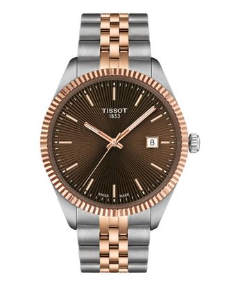 Tissot Ballade 40mm, Swiss Made Quarzwerk, Braun Ros&eacute;gold Herrenuhr T156.410.22.291.01