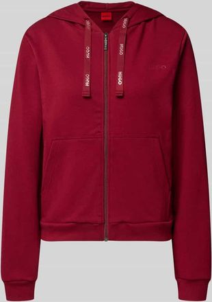 HUGO BOSS Regular Fit Sweatjacke aus Baumwoll-Mix