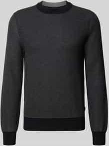 HUGO BOSS Regular Fit Strickpullover aus Baumwoll-Schurwoll-Mix Modell HESTRO