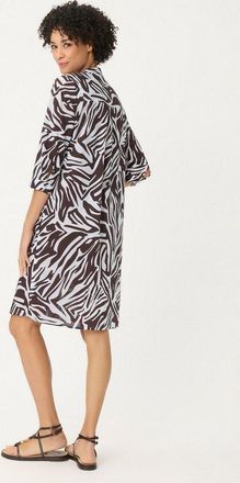 Olsen Midikleid Kleid mit Allover-Dessin
