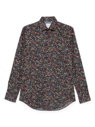 Paul Smith chemise à fleurs - Noir