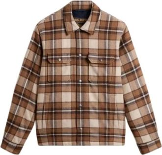 Woolrich Veste Alaskan &agrave; carreaux - Homme - Vestes - Brun - Taille: XL