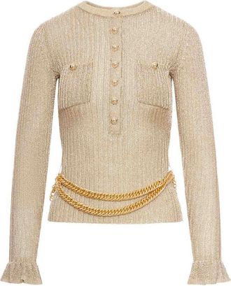 Self Portrait Top - Metallic