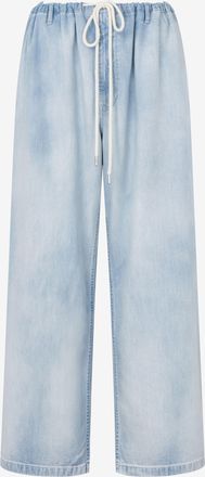 Moschino Pantalon en denim de coton l&eacute;ger - Bleu