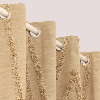 Sklum Jasper Baumwollvorhang Braun Weizen 140 x 260 cm