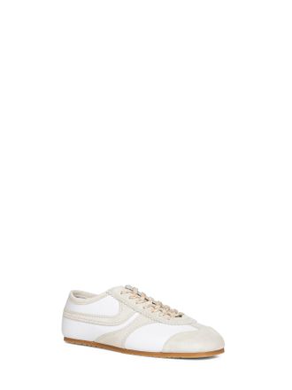Dries Van Noten Mens Sneakers White Nappa Leather Calf Trainers
