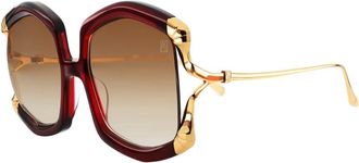 Anna-Karin Karlsson unisex, Accessoires, Rouge, Taille: 59 MM La Vie En Rose Lunettes de soleil