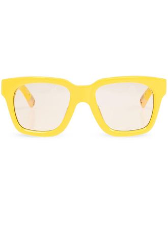 Jacquemus x Linda Farrow lunettes de soleil Les Lunettes Carino - Jaune
