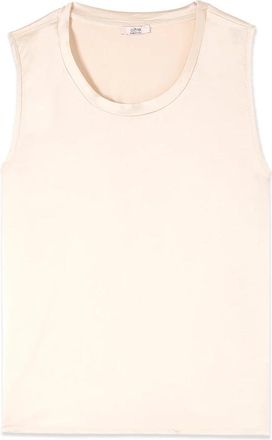 Oltre Top aus Viskosemischsatin - - Tops - Damen - Wei&szlig; - 3XL