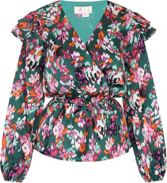 Izia Bluse Damen Gr&uuml;n Mehrfarbig