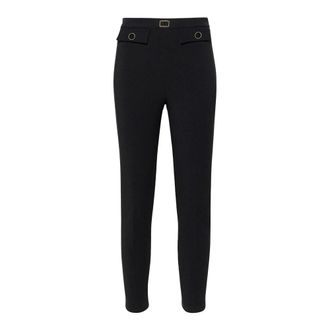 Elisabetta Franchi Damen, Hosen, Schwarzk, LGr&ouml;&szlig;e