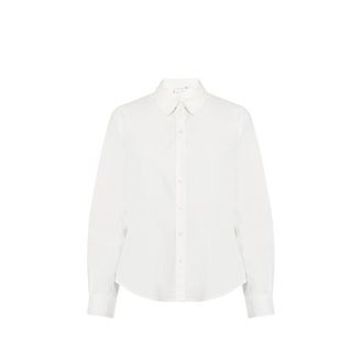 Vila Chemise cintr&eacute;e en coton m&eacute;lang&eacute;